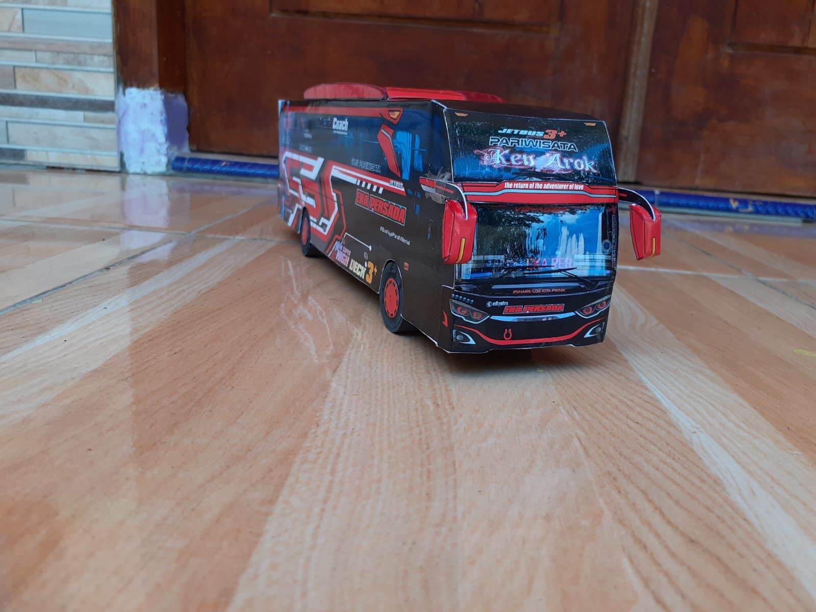MINIATUR BUS BASURI VIRAL FULL BASURI DAN LAMPU | Lazada Indonesia