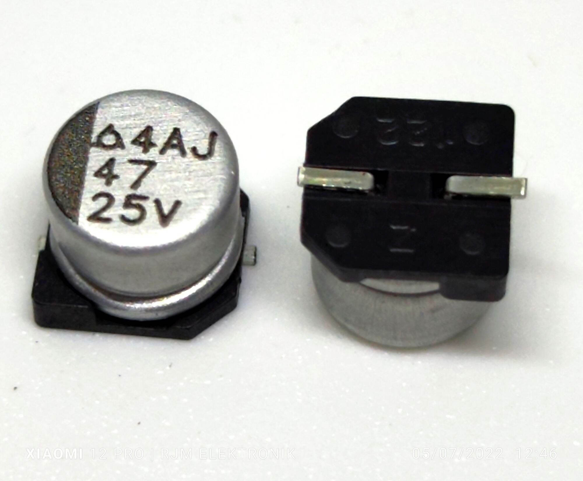 10 pcs elco smd 47uf 25v original | Lazada Indonesia