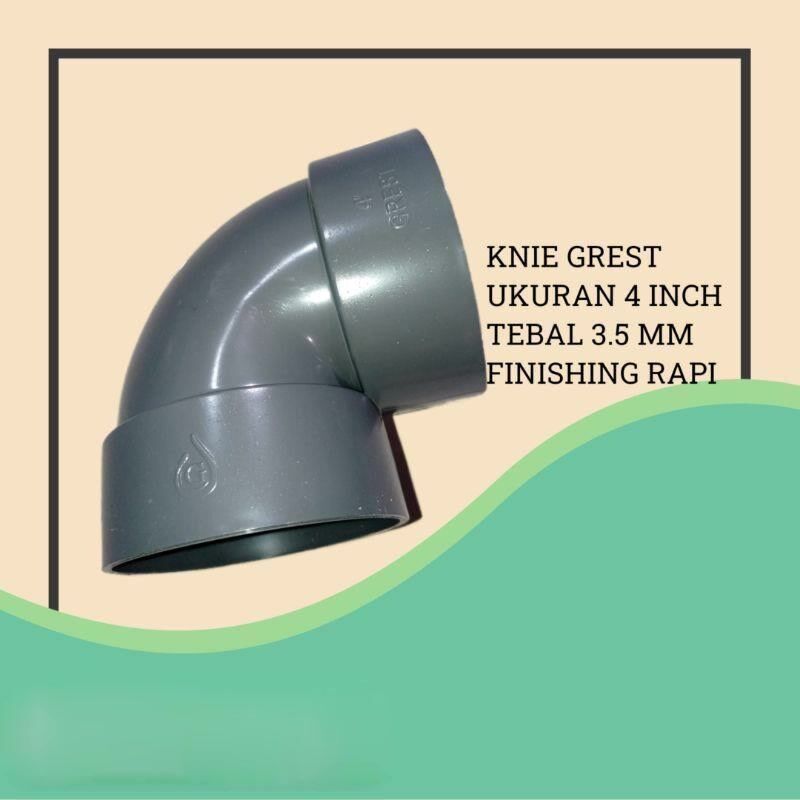 Knie GREST 4" Inch | Keni GREST 4" Inch | ELBOW 4" Inch GREST | Lazada ...