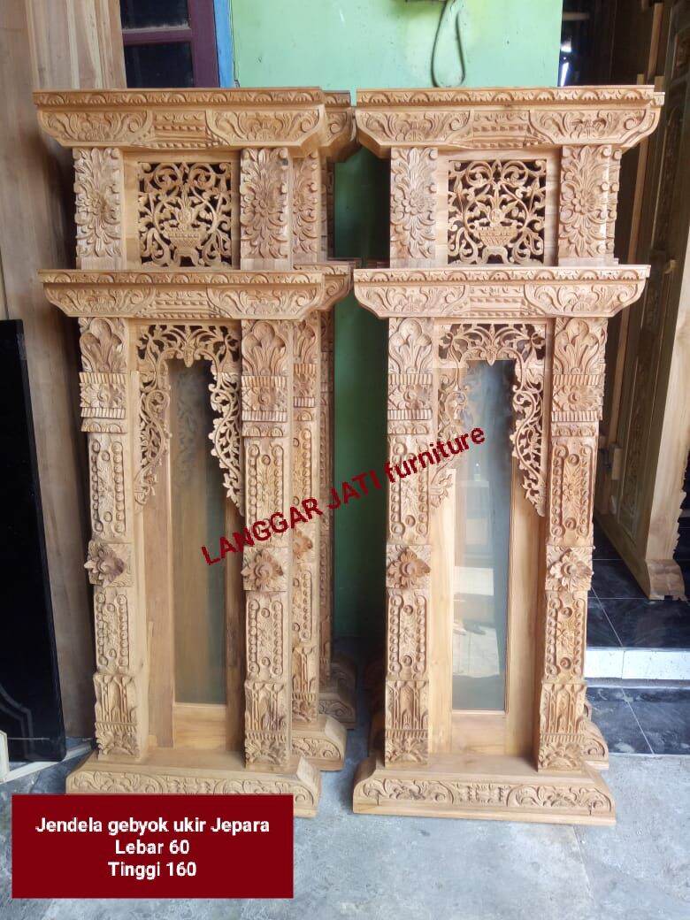 jendela gebyog ukir kayu jati jepara | Lazada Indonesia