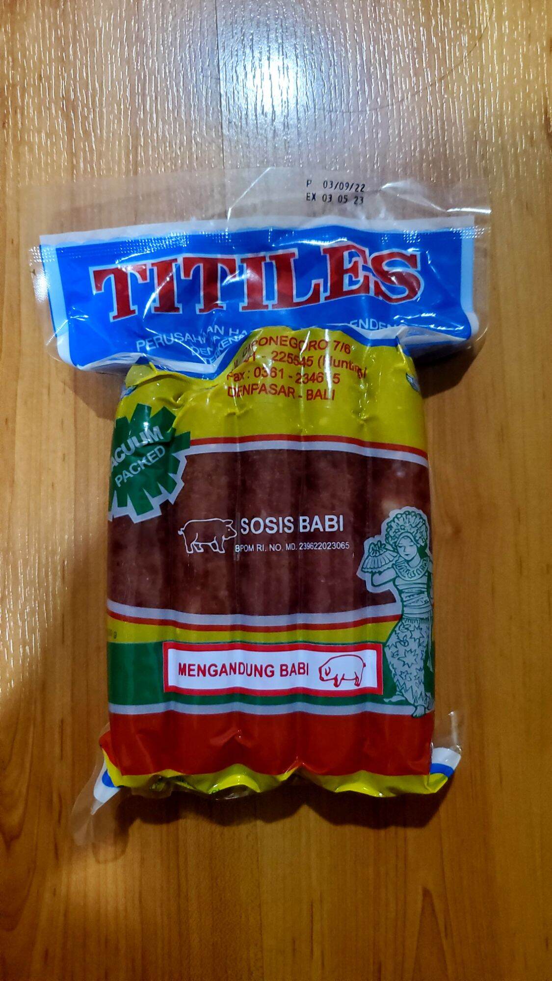 sosis/ Lapchiong Babi Original Titiles Bali 500 gram | Lazada Indonesia