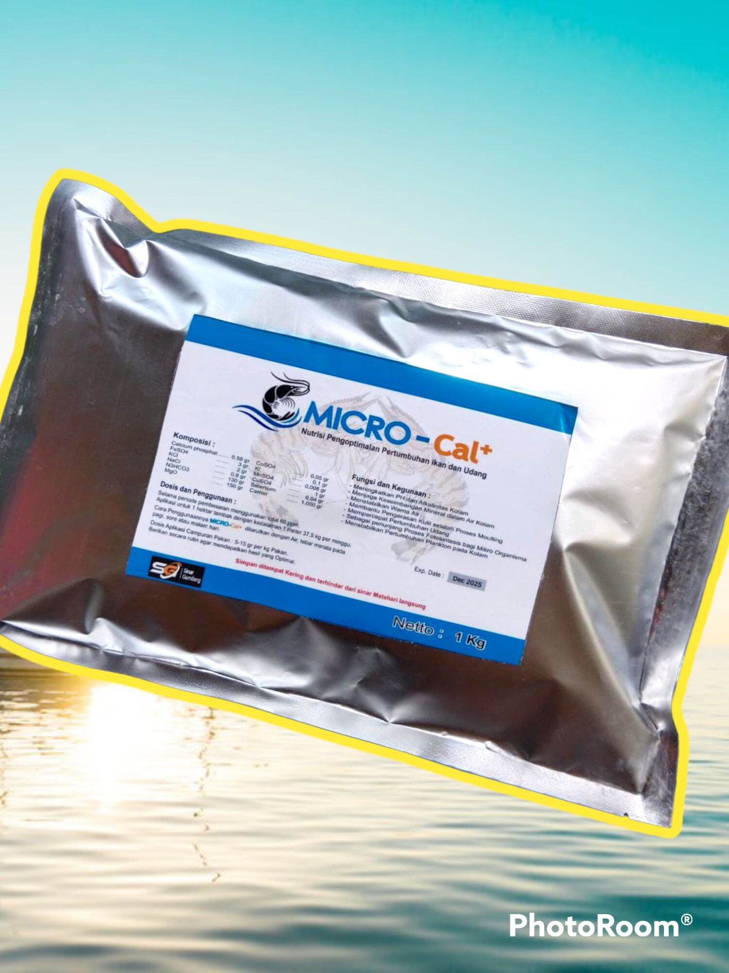 Mineral Micro untuk tambak udang, Ikan MICROCAL+ Repacking 1 kg ...