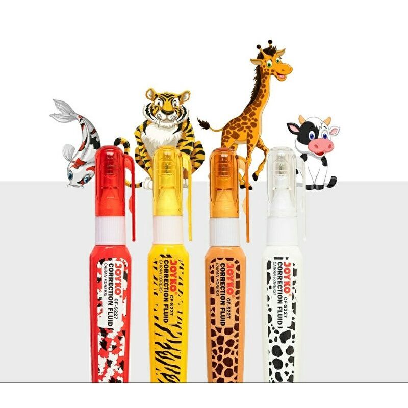 Tipex Cair Correction Fluid Stipo Animal Penghapus Cair JOYKO CFS227 ...