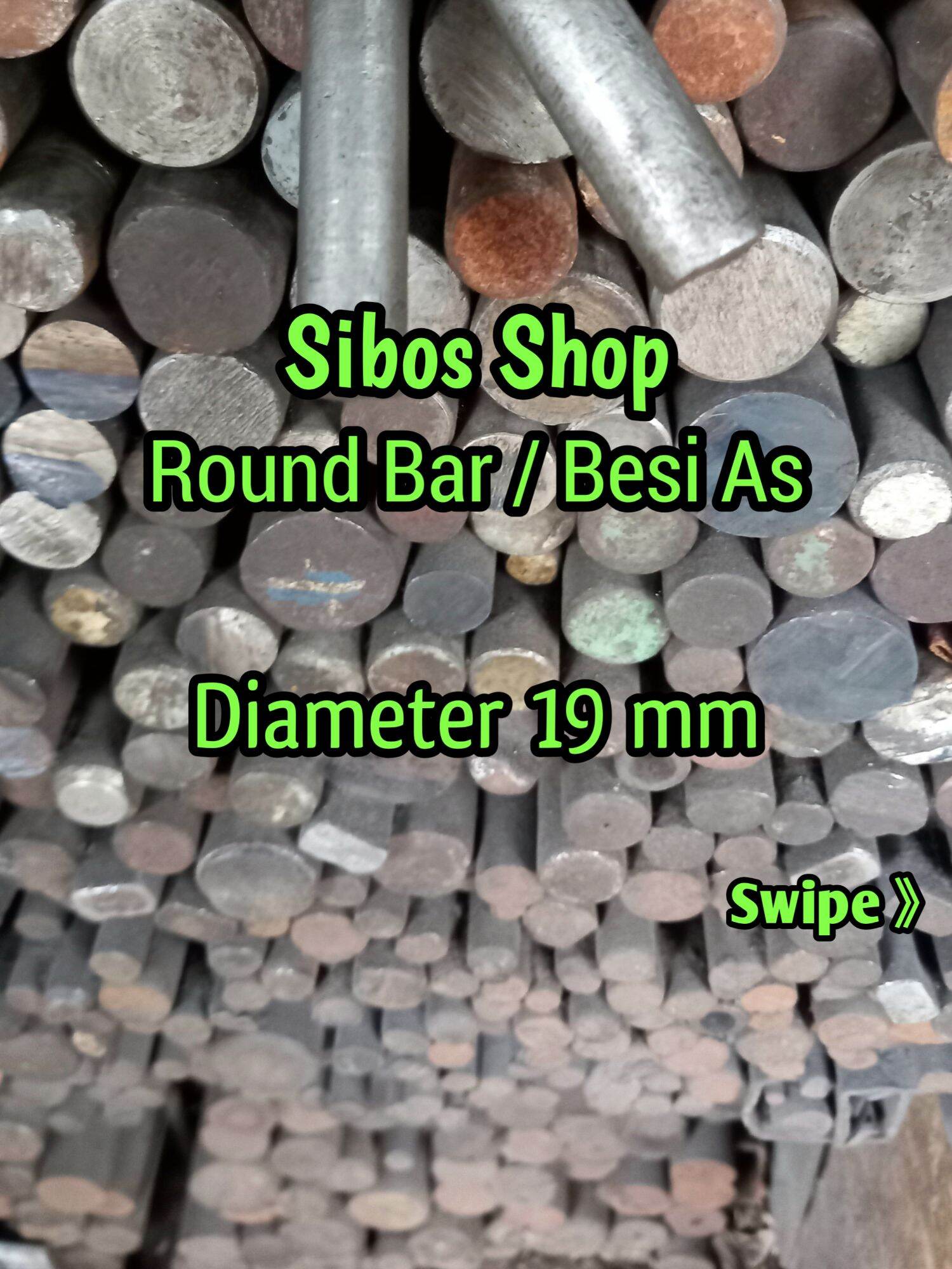 Round Bar | Besi As Diameter 19mm panjang 20cm | Lazada Indonesia