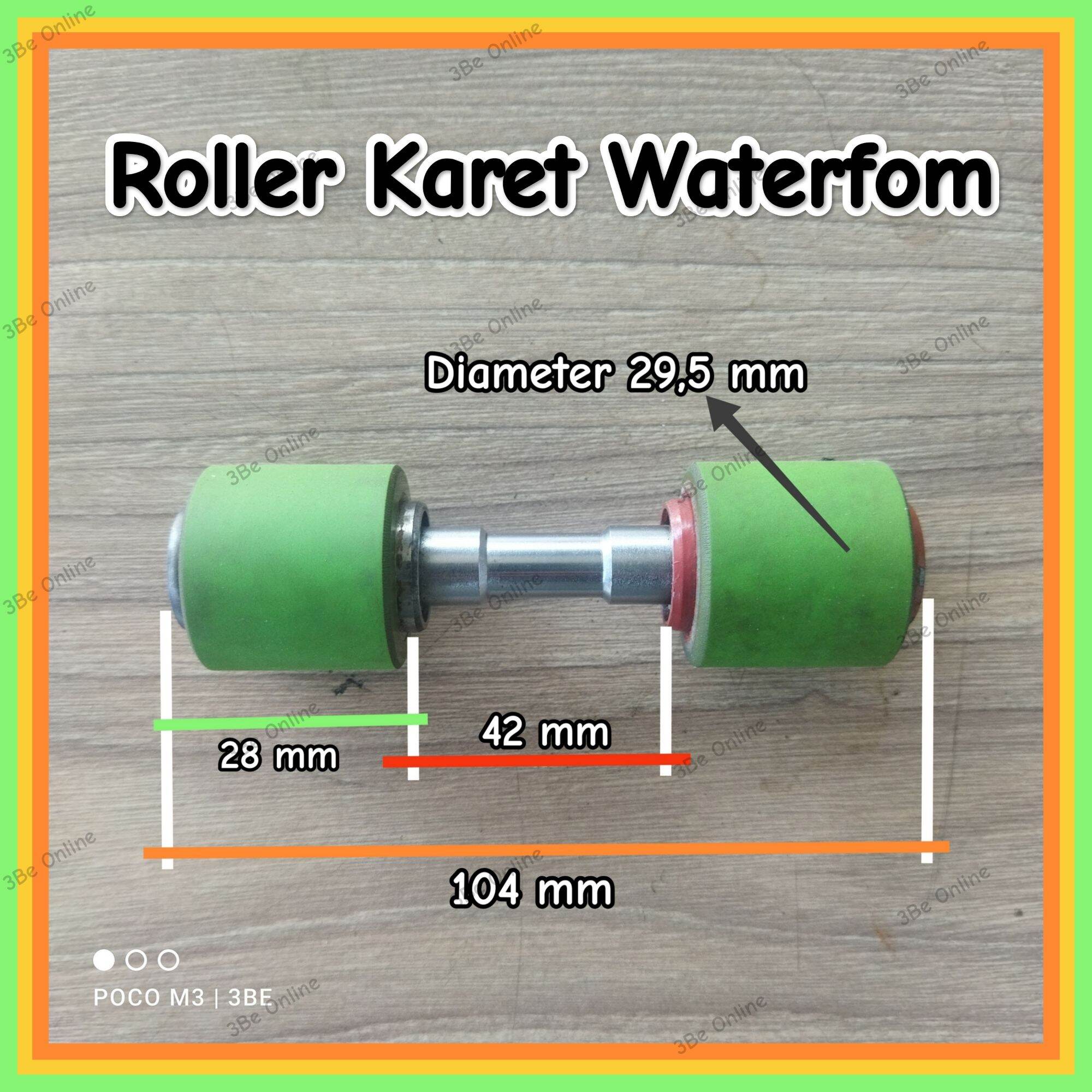 Roda roller waterfom bearing karet roda atas penuntun pintu pagar besi ...