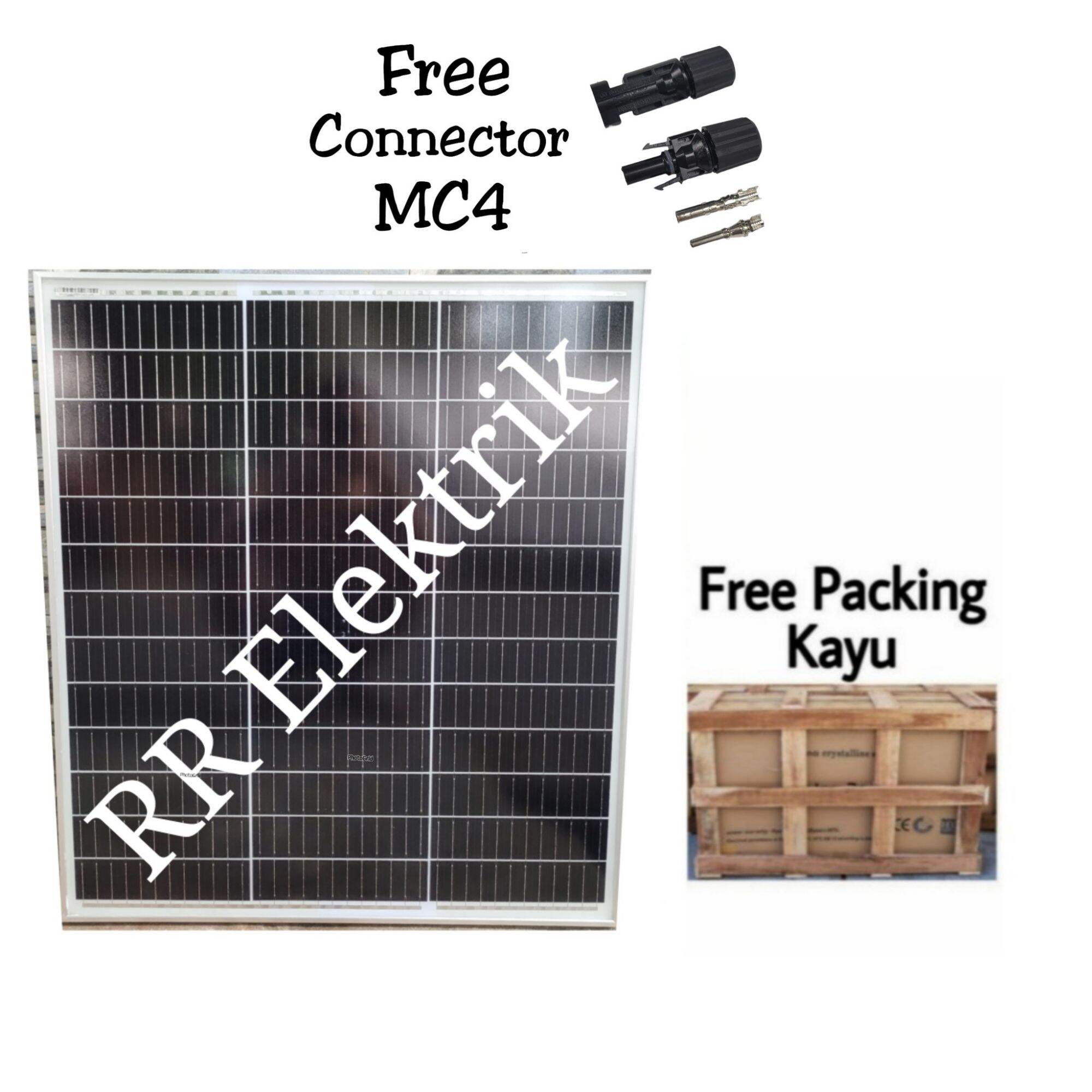 Solar Panel Solar Cell Panel Surya Maysun 100wp Mono 100 wp ...