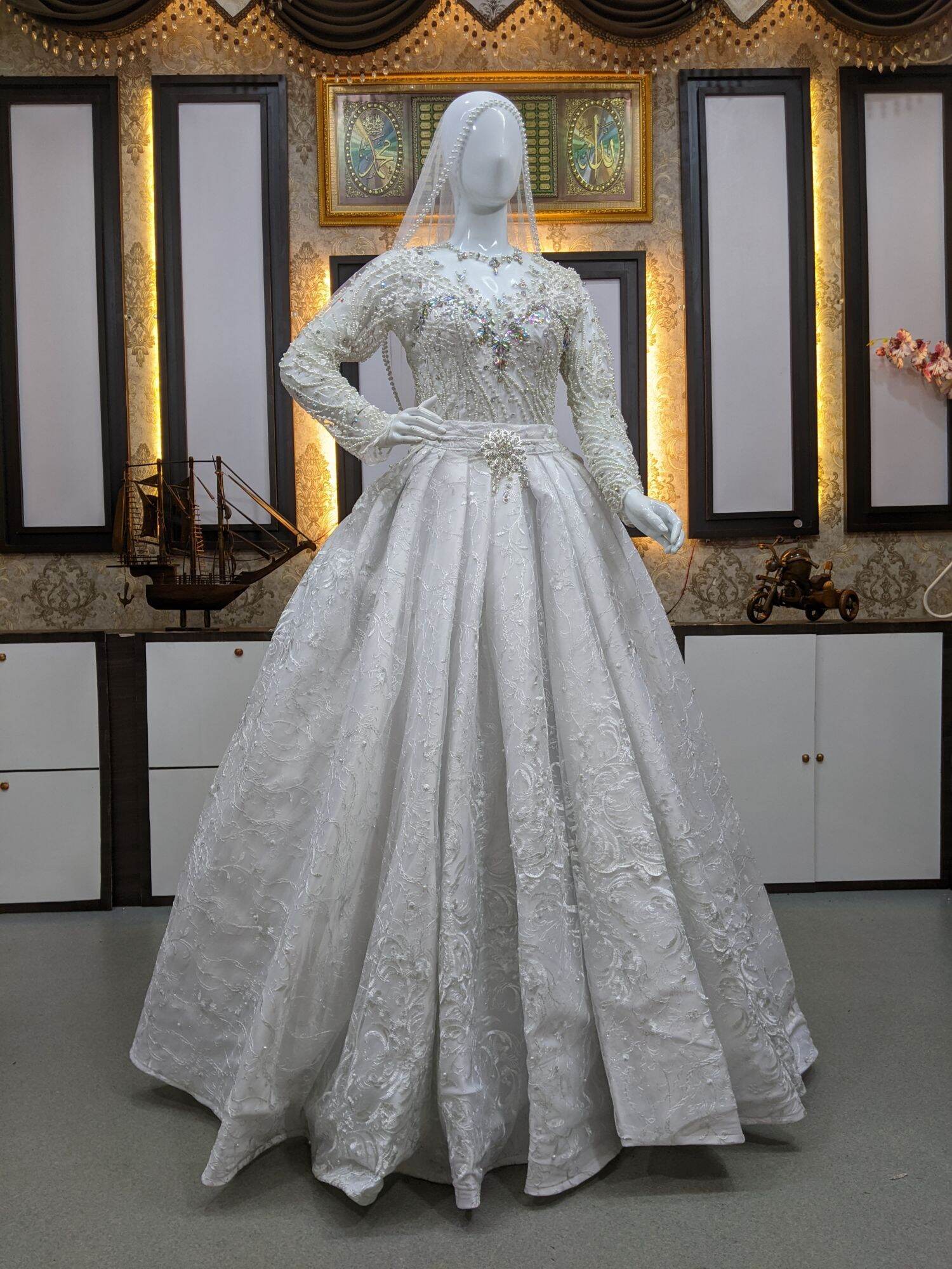 baju gaun pengantin wedding dress 3 in 1 warna putih satu gaun bisa 3 ...