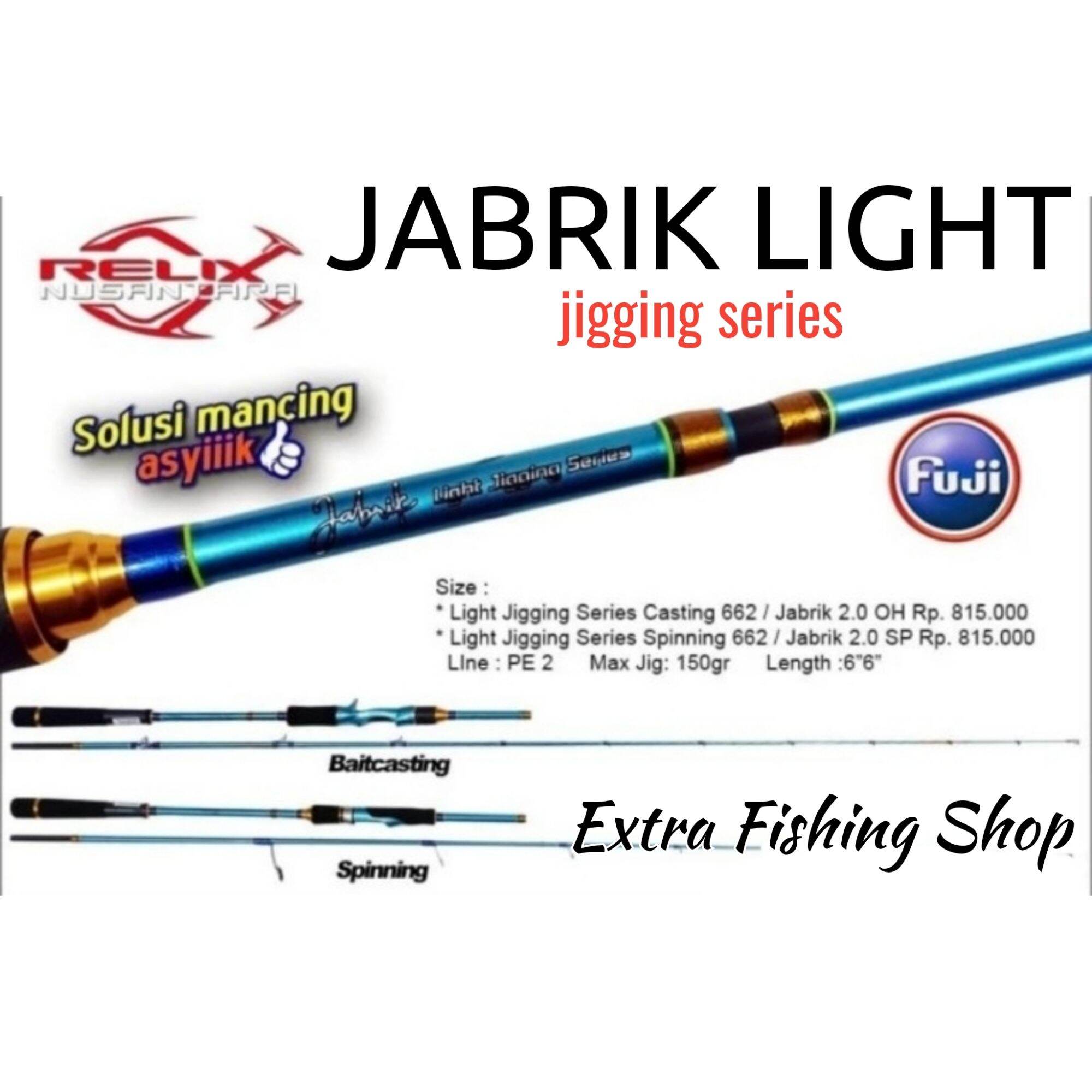 Joran Jabrik Light Jigging Relix Nusantara Pe 2 Tipe Spinning | Lazada ...