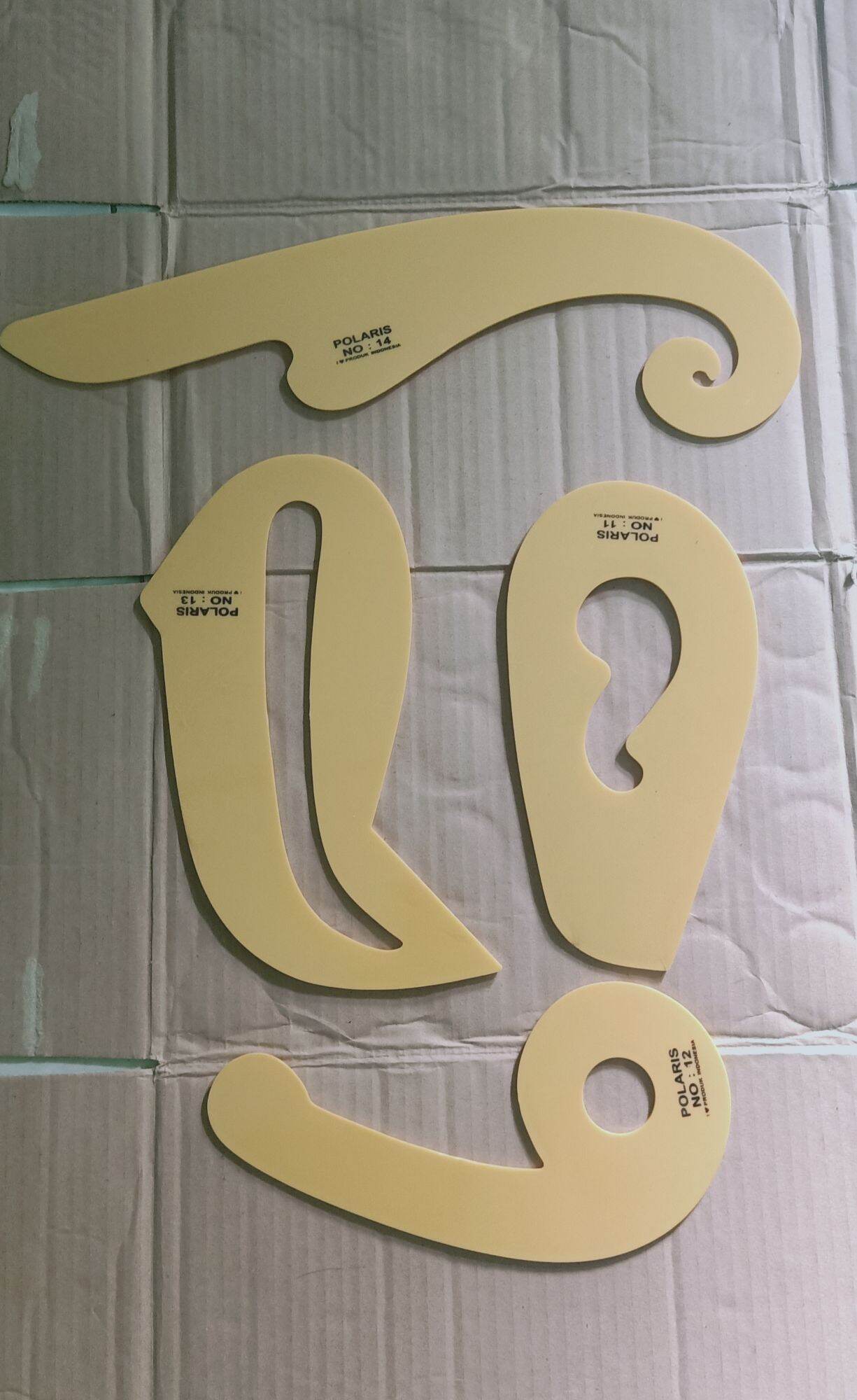 Penggaris Pola/kerung lengan/kerung leher (isi 4macam) | Lazada Indonesia