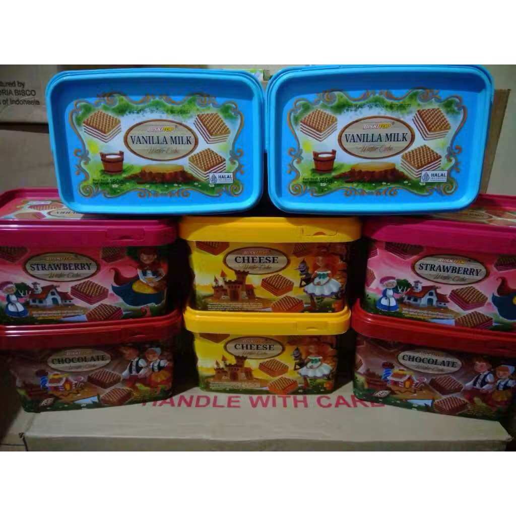 Wafer Cube Biskitop 180g 1 Dus isi 12 Boxes / Jajanan Parcel / jajanan ...