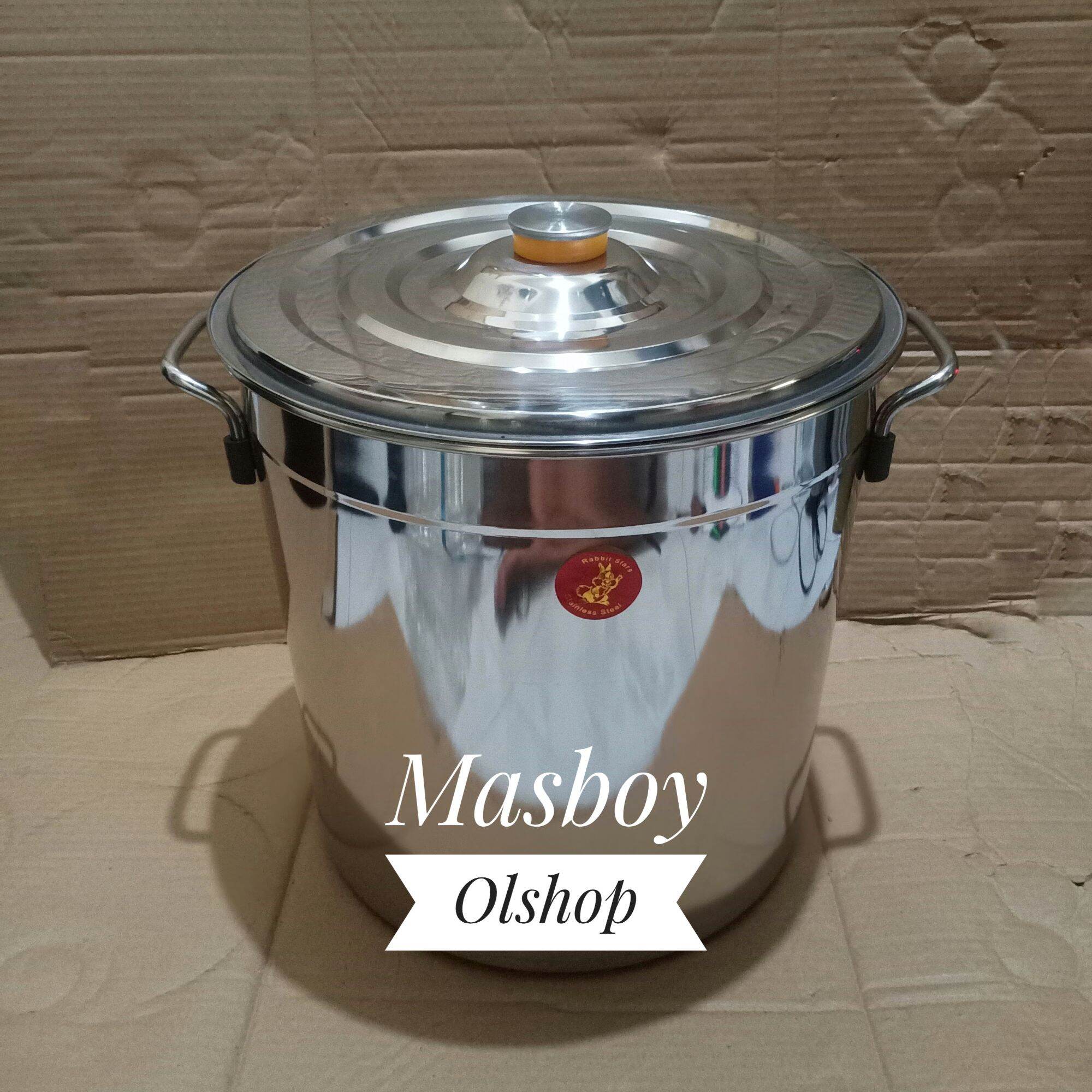 Panci Stock Pot Tinggi Dandang Air Tong Air Stainless / Diameter 35 cm ...