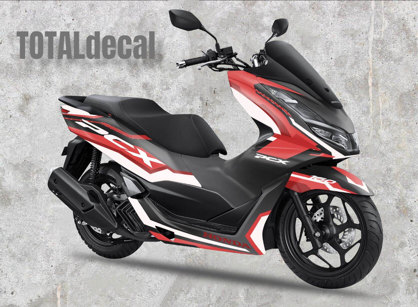 DECAL STIKER STICKER HONDA PCX 160 GRAFIS STRIPES RB FULL BODY VARIASI ...