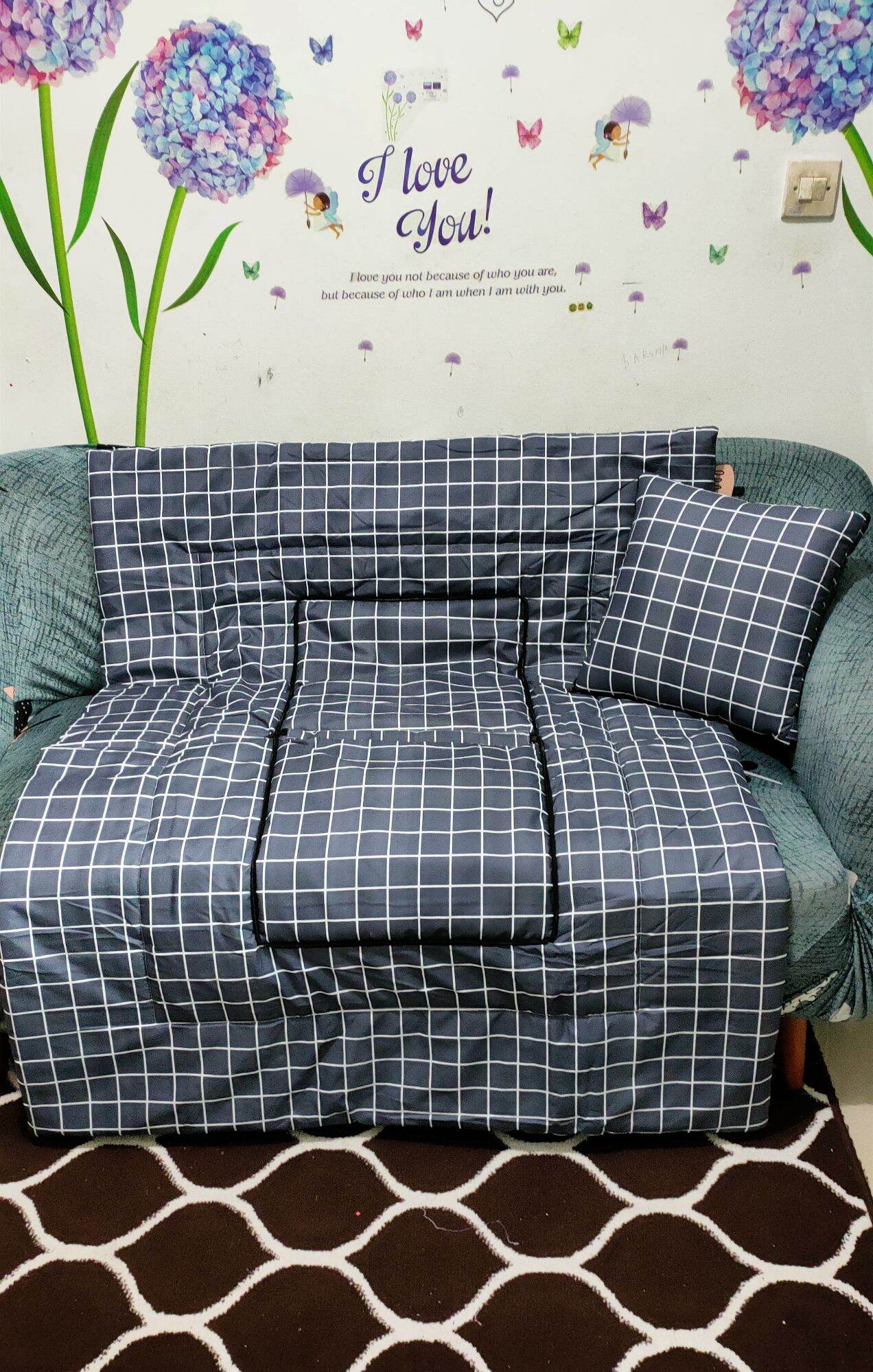 Balmut aesthetic 2 in1(bantal selimut)bisa di lipat jadi bantal ...