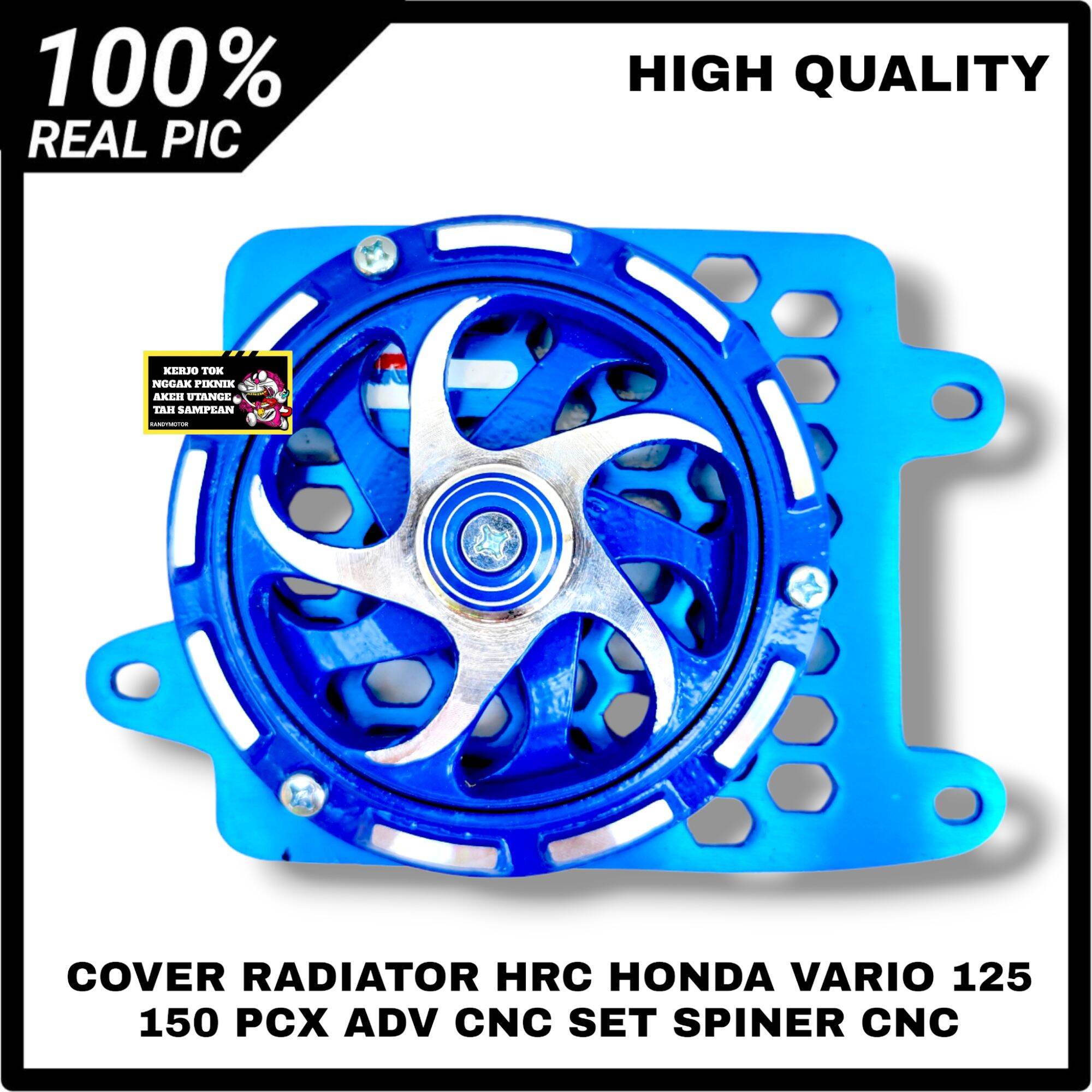 TUTUP COVER KIPAS RADIATOR HRC SET SPINER HONDA VARIO 125 150 PCX ADV ...