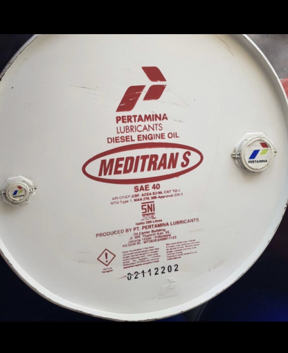 Oli pertamina meditran s40 sae 40 isi 209Liter | Lazada Indonesia
