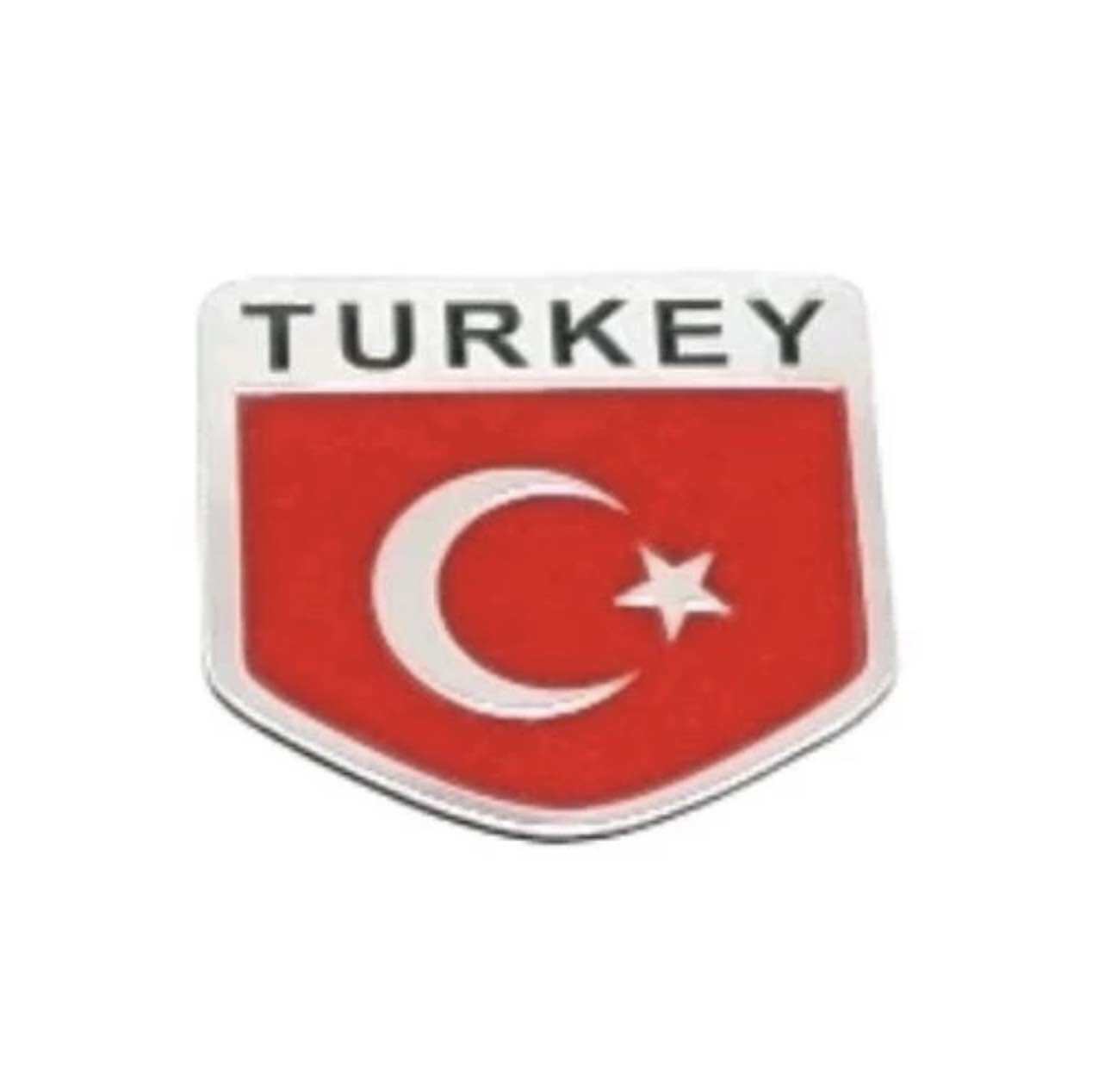 Stiker Emblem Bendera TURKI TURKEY Bahan Aluminum | Lazada Indonesia