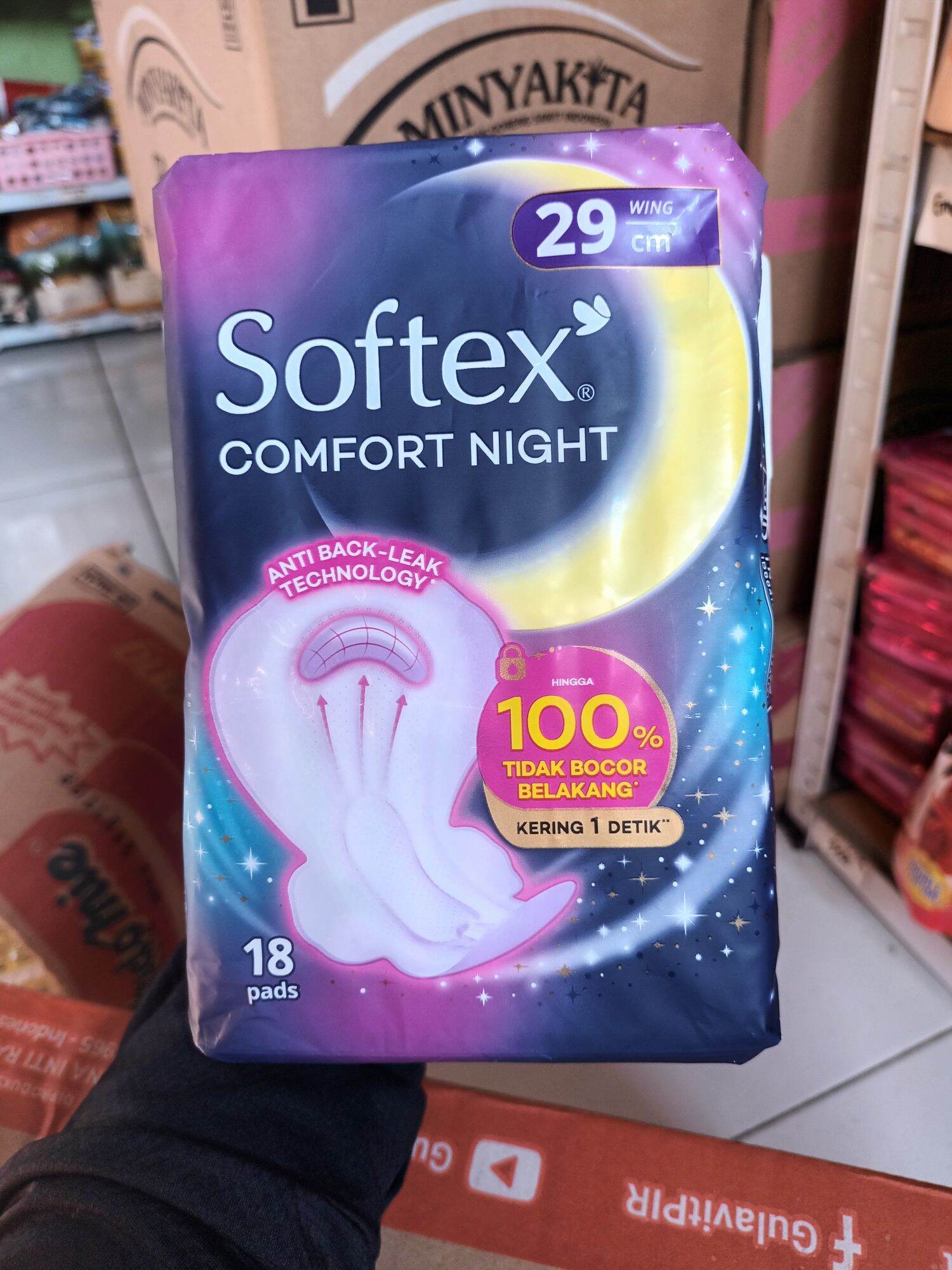 Softex Comfort Night 29cm isi 18s - Pembalut Malam | Lazada Indonesia