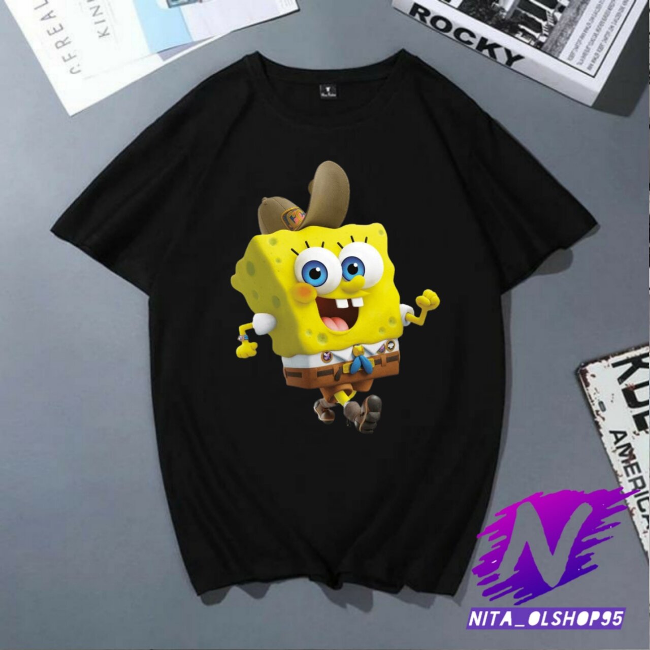 baju Spongebob kaos anak kartun Spongebob kecil | Lazada Indonesia