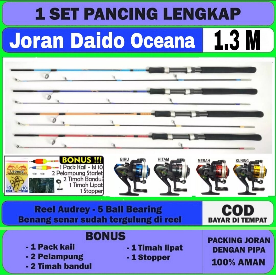 Set Pancing Daido Lengkap, Rell Audrey 5 Ball Bearing, Kambang Starlet ...