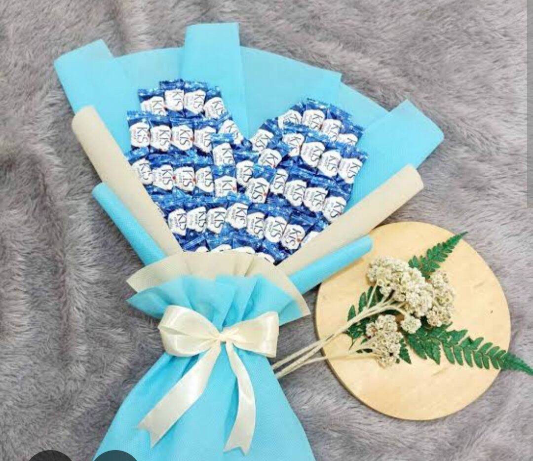 buket permen kiss/buket permen love/buket candy | Lazada Indonesia