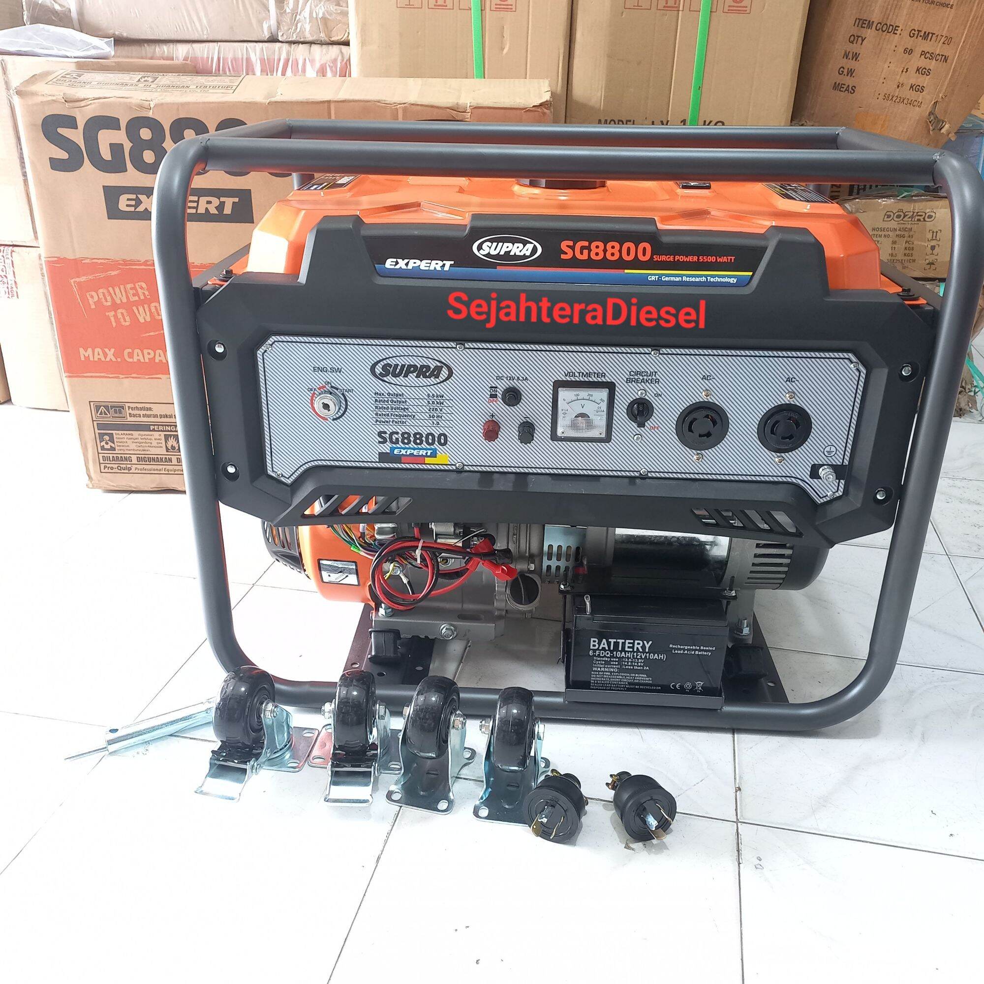 SUPRA EXPERT SG8800 Genset Generator Bensin 5000Watt | Lazada Indonesia