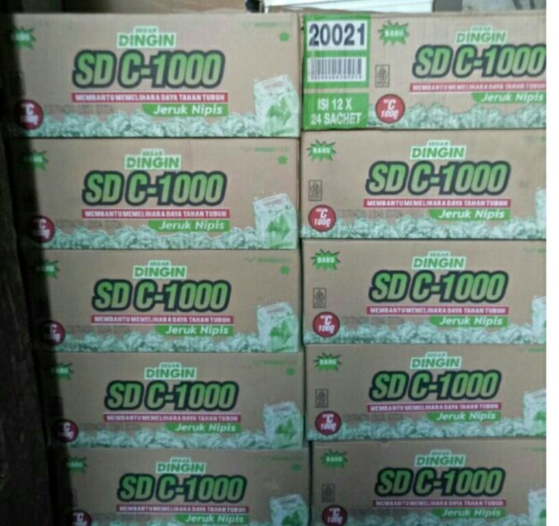 segar dingin C1000 1 dus isi 24rcg.1 rcg isi 12 pcs | Lazada Indonesia
