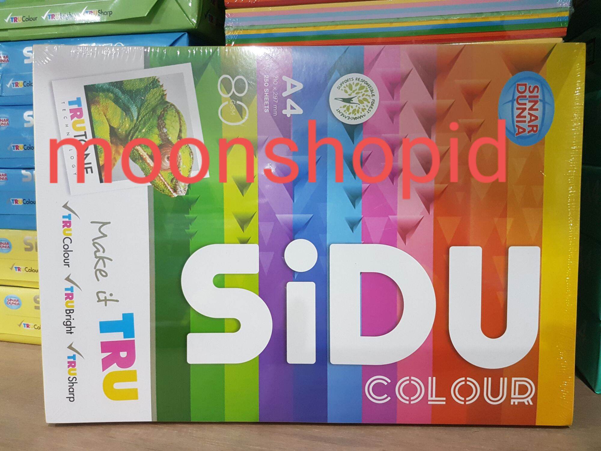 KERTAS HVS MIX 10 WARNA RAINBOW MEREK SIDU/ 80GSM TERMURAH | Lazada Indonesia