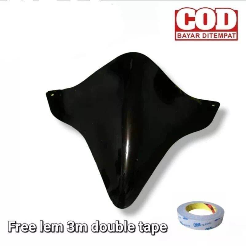 Visor beat esp hitam akrilik plus double tape 3 m | Lazada Indonesia
