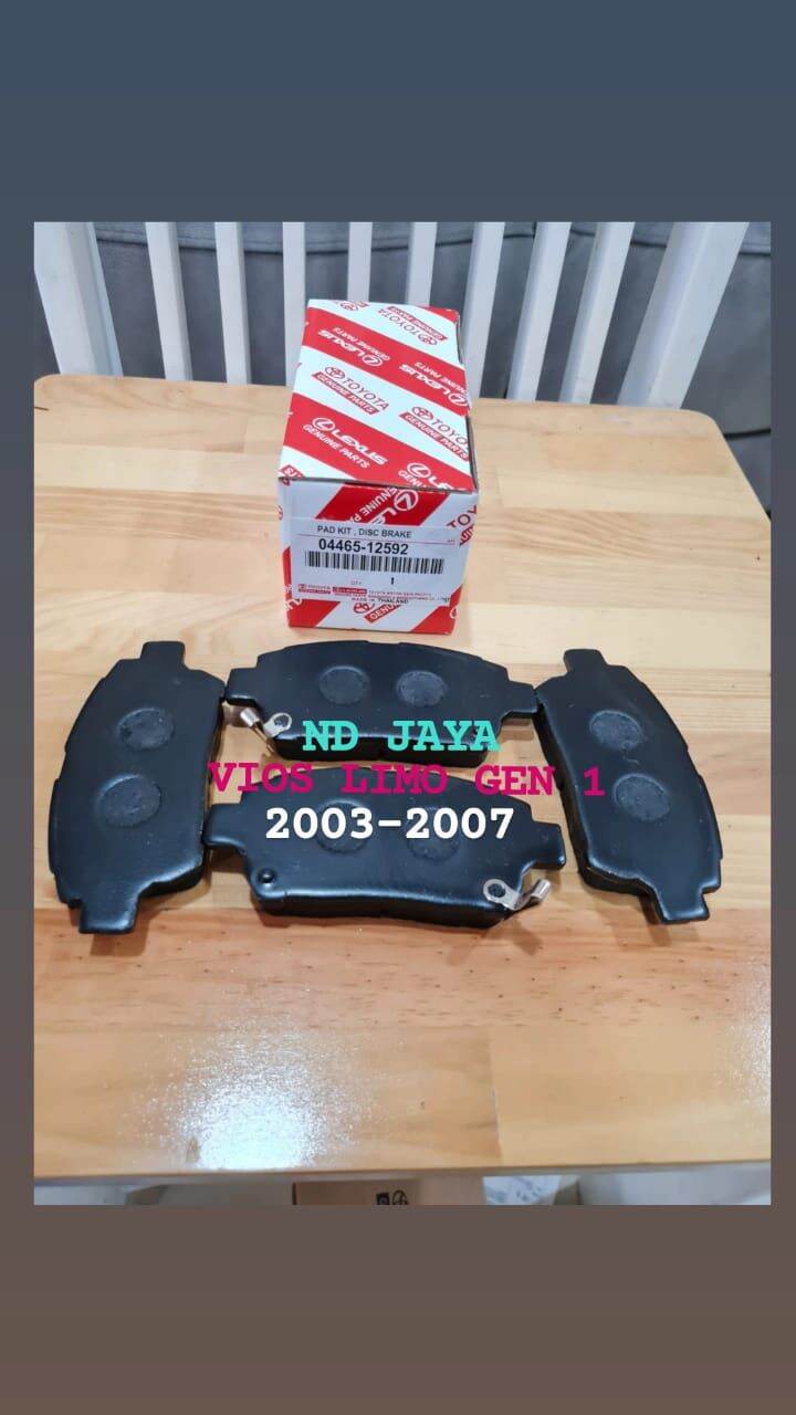 KAMPAS REM DEPAN BRAKE PAD VIOS LIMO GEN 1 04465-12592 | Lazada Indonesia