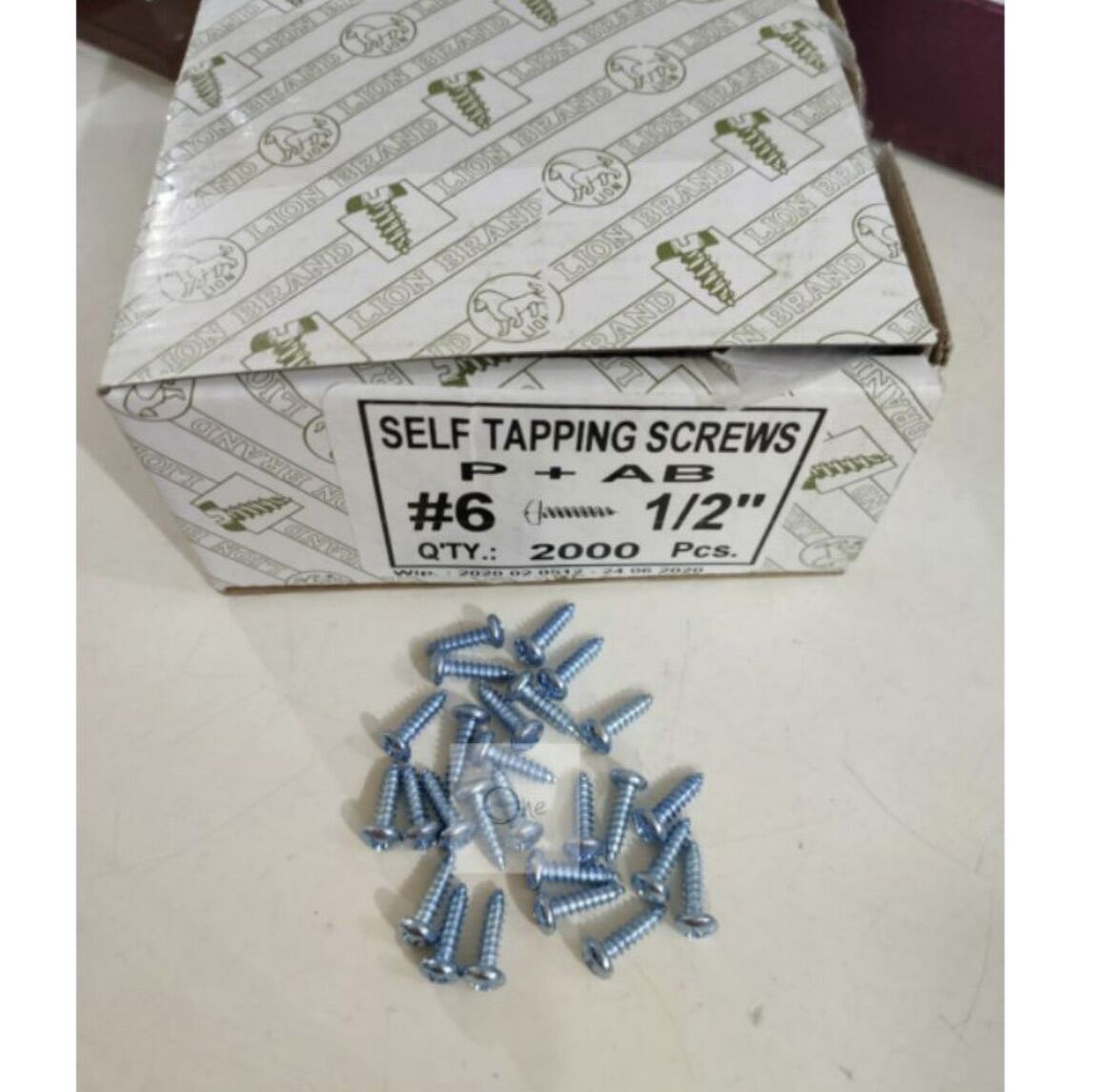 (6x1/2) Tapping Skrup / Sekrup Moon Lion 1 Dos Moonlion Screw (P+AB ...