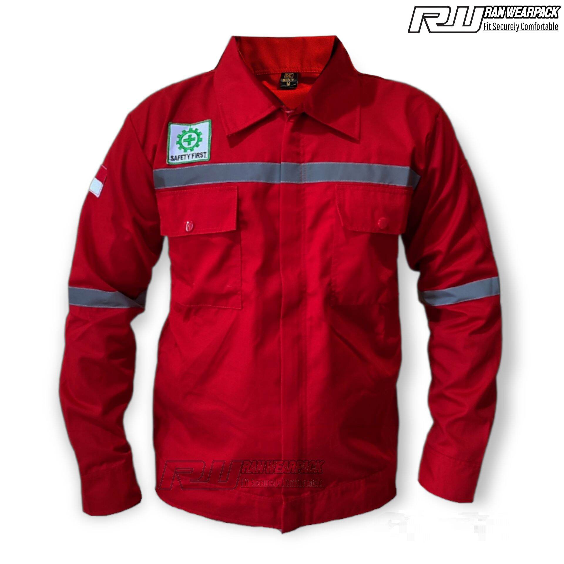Wearpack Kerja Atasan / Kemeja Safety k3 / Baju Proyek / Seragam Kerja ... Wearpack Kerja Atasan / Kemeja Safety k3 / Baju Proyek / Seragam Kerja ...