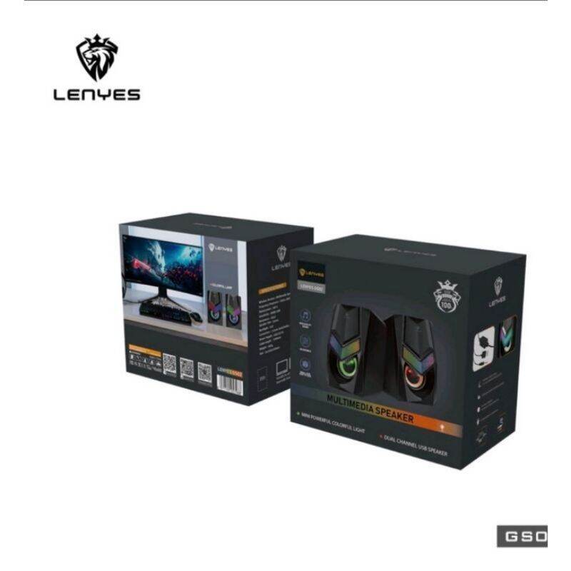 [SR] SPEAKER LENYES GS-02 SPEAKER LAPTOP / KOMPUTER GS02 SPEAKER AKTIF ...