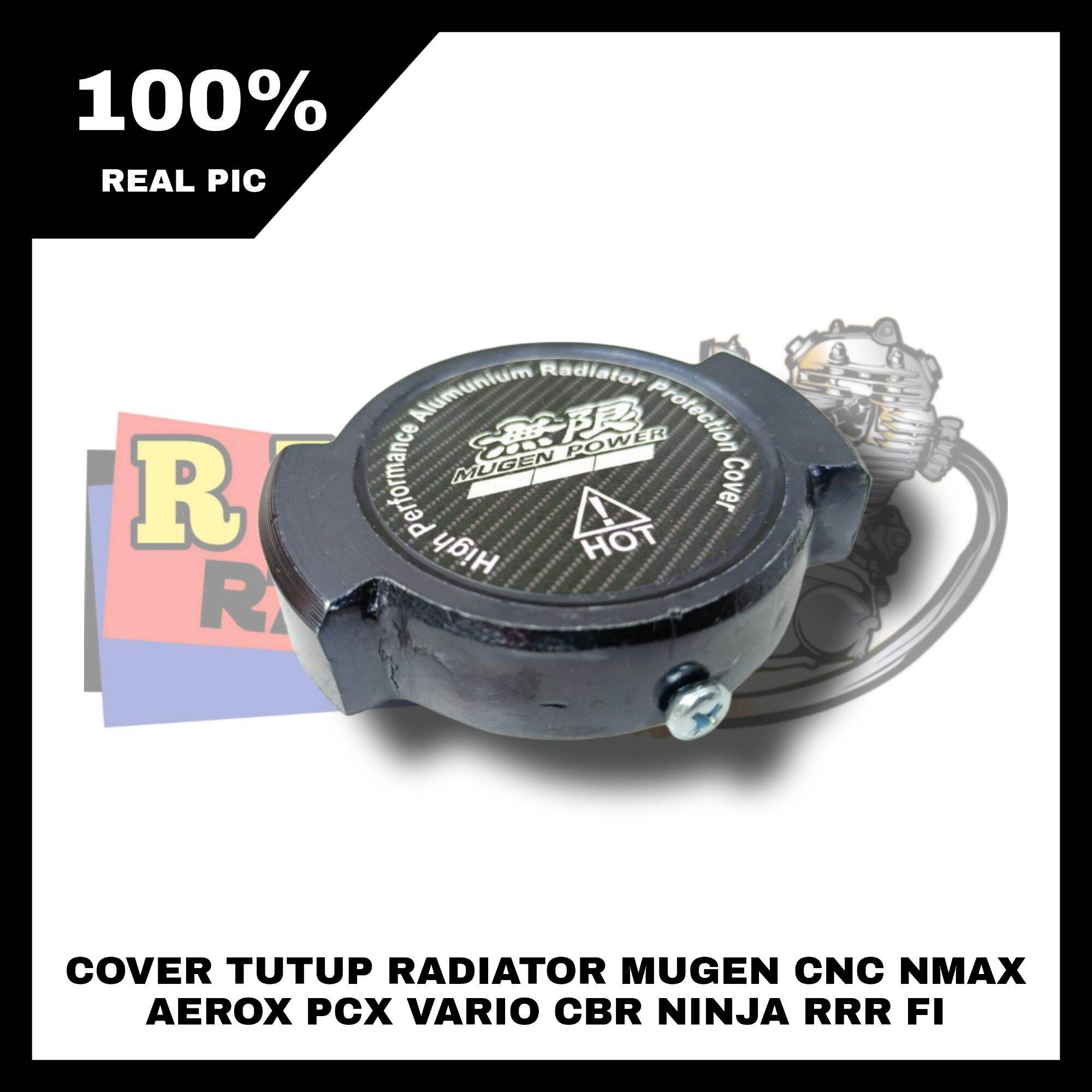 COVER CAP TUTUP RADIATOR MUGEN FULL CNC NMAX AEROX PCX VARIO CBR NINJA ...