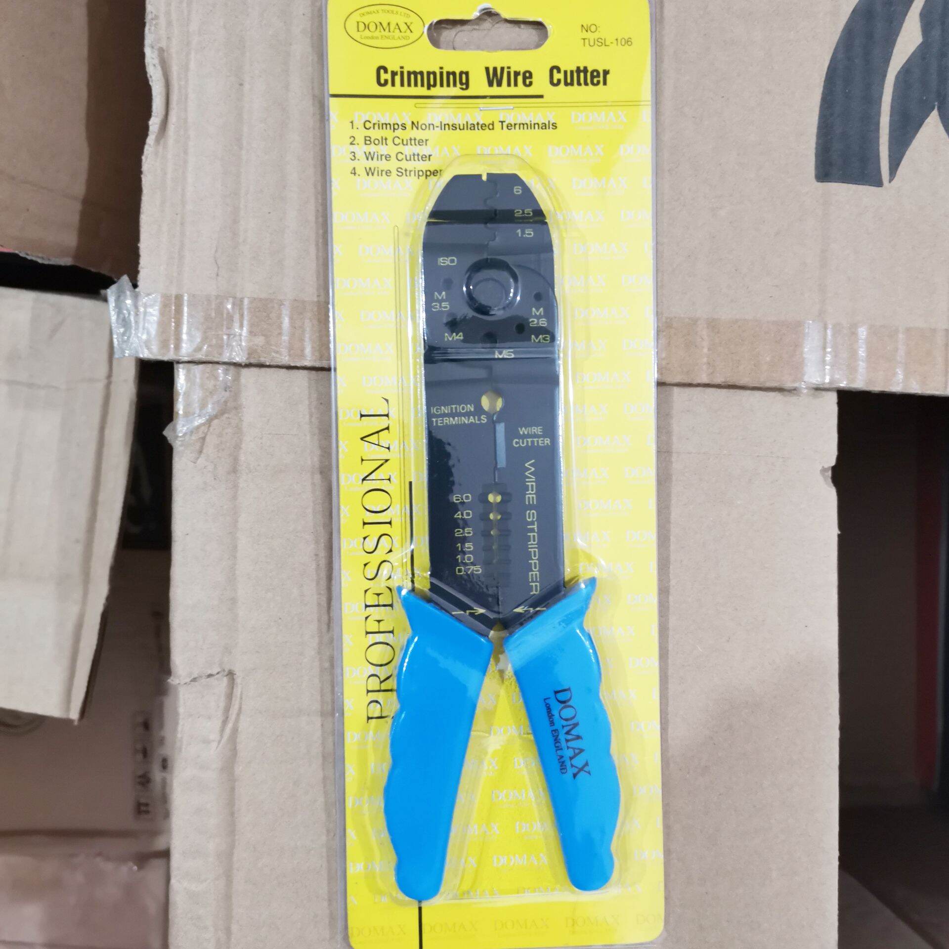 tang crimping tool Domax tang skun kabel tang kupas kabel | Lazada ...