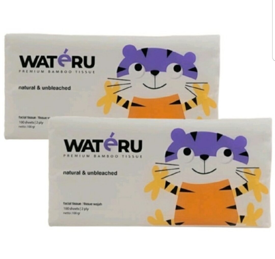 Wateru Premium Bamboo Tissue Facial Tisu Bambu 100s Twin Pack | Lazada ...
