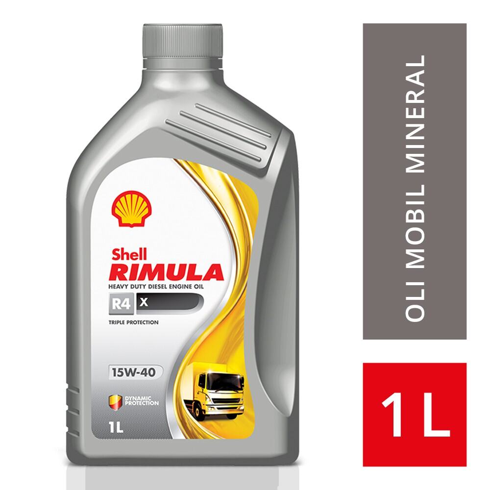 Oli Shell Rimula R4X 15W 40 Diesel 1 Liter | Lazada Indonesia