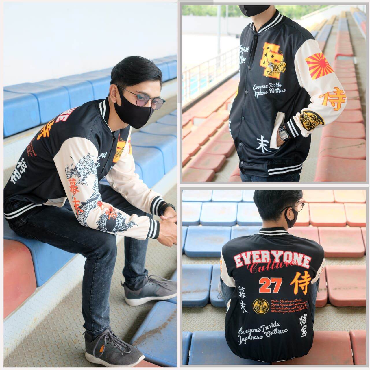 Jaket kamikaze jepang jaket model jepang jaket baseball JACKET VARSITY ...