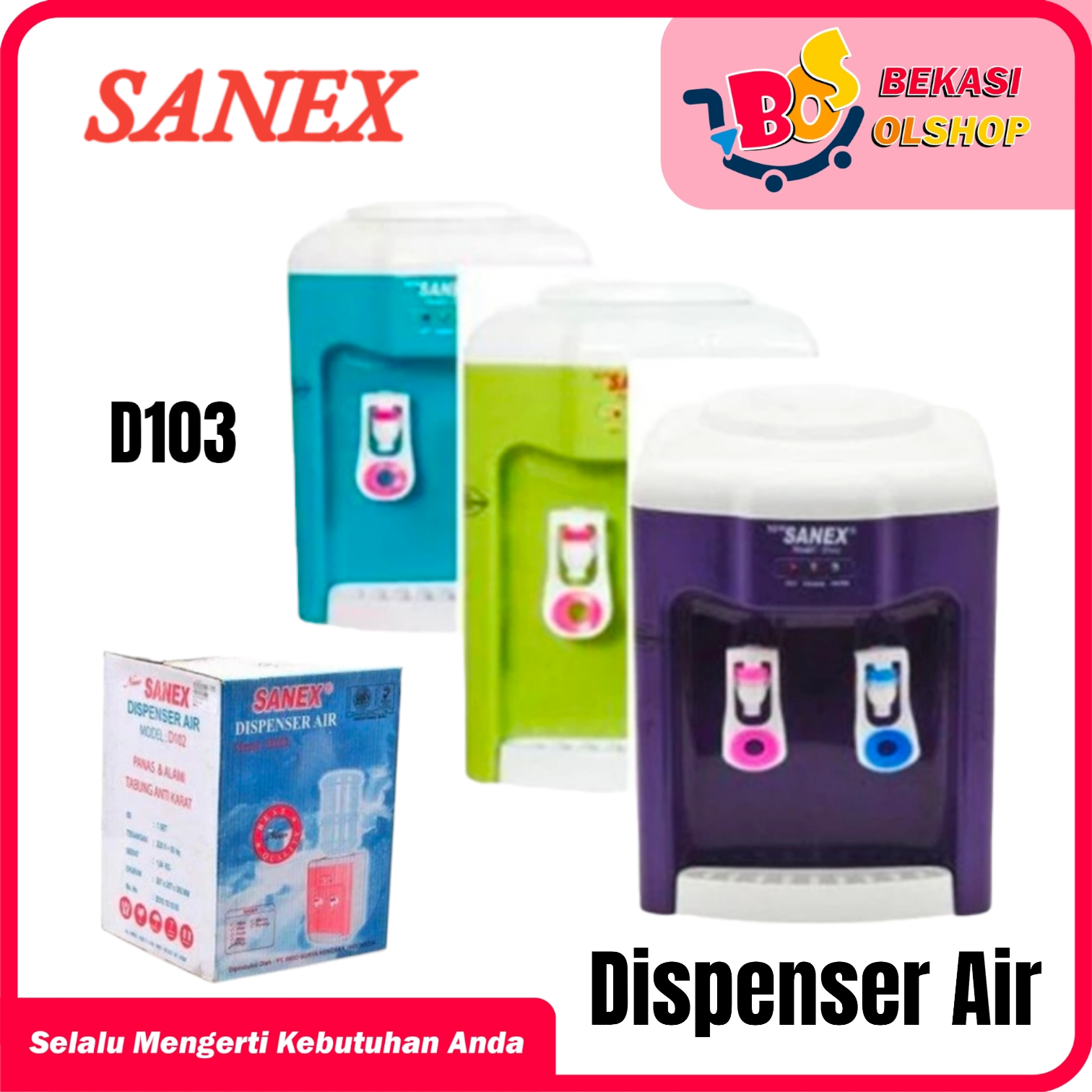 DISPENSER AIR SANEX D103 PANAS DAN NORMAL | Lazada Indonesia