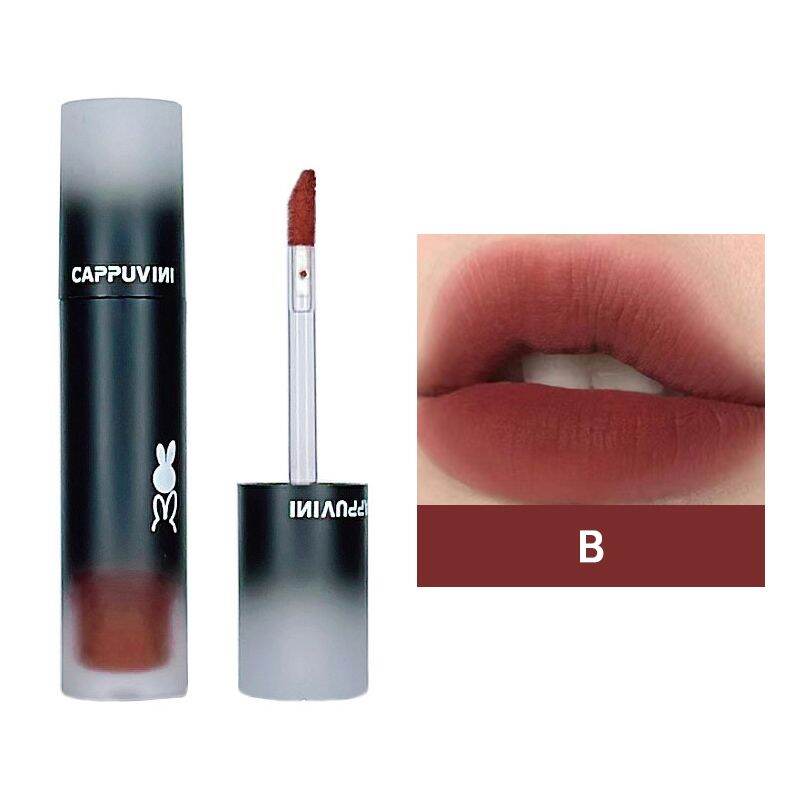 CAPPUVINI Matte Lip Glaze Dark Series Lipstick Warna Gelap Cappuvini ...