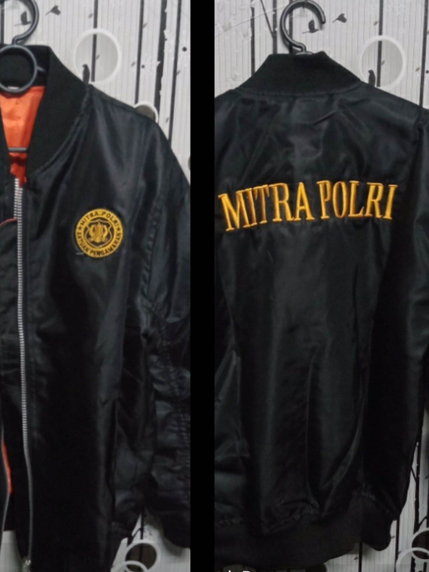 JAKET BOMBER MITRA POLRI FULL BORDIR FREE NAMA ⭐⭐⭐⭐⭐ | Lazada Indonesia