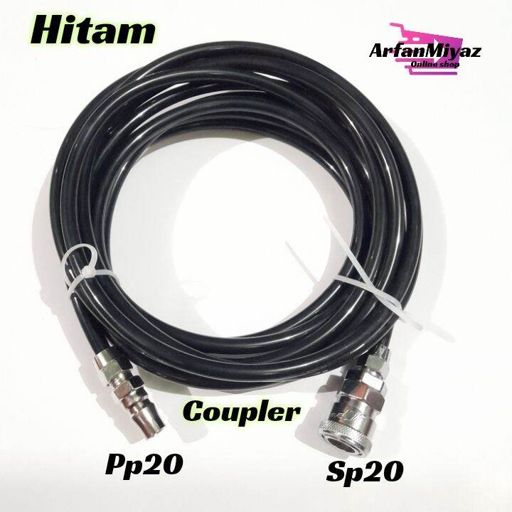 Selang Angin Kompresor 5 meter Pu Pneumatick Diameter 8x5mm Plus 1 Set ...