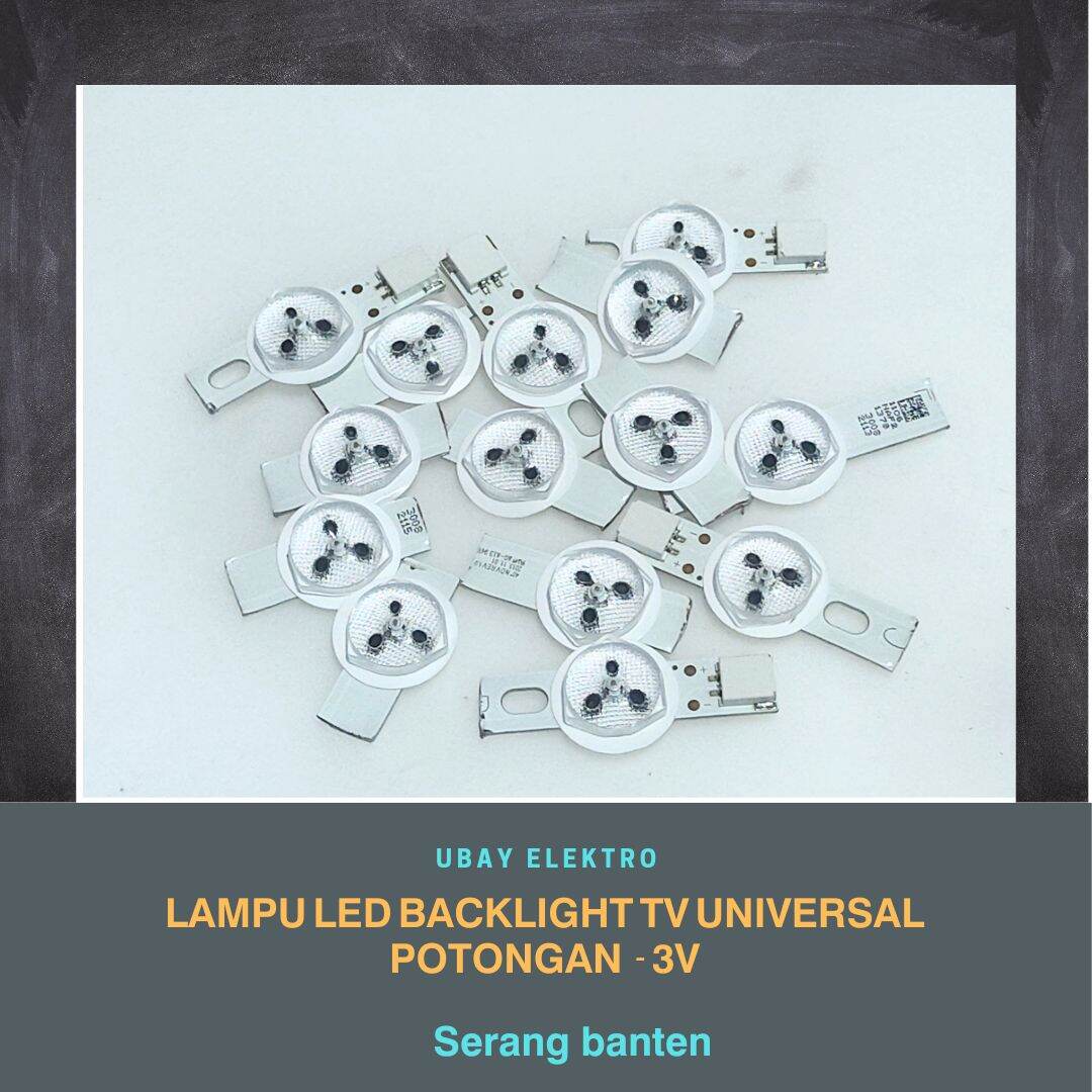 (5 pcs) Lampu LED 3V Backlight TV LED LCD potongan kondisi baru ...