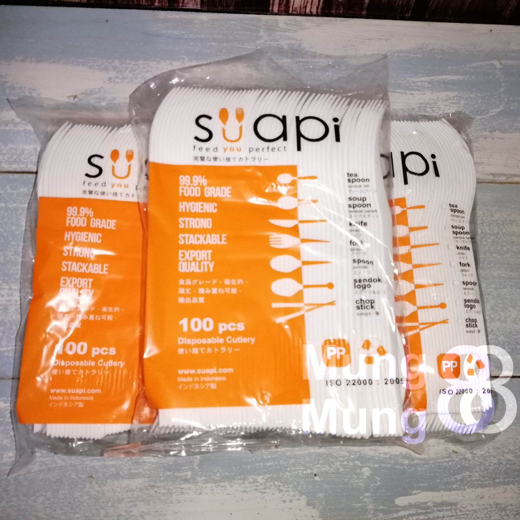 Sendok Makan Suapi Putih / Sendok Makan Suapi Bening isi 100pcs ...