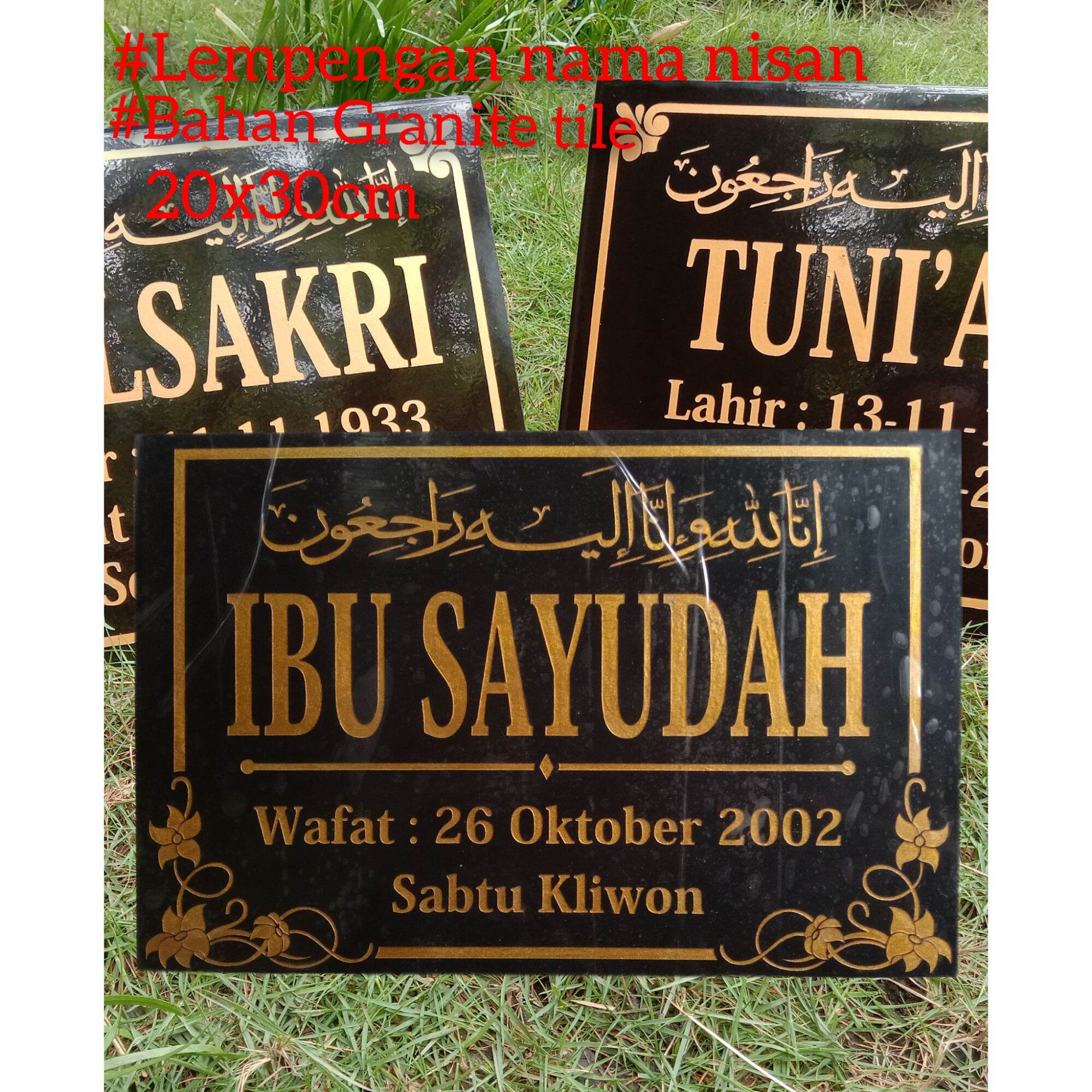 batu nisan/papan nama nisan/nisan | Lazada Indonesia
