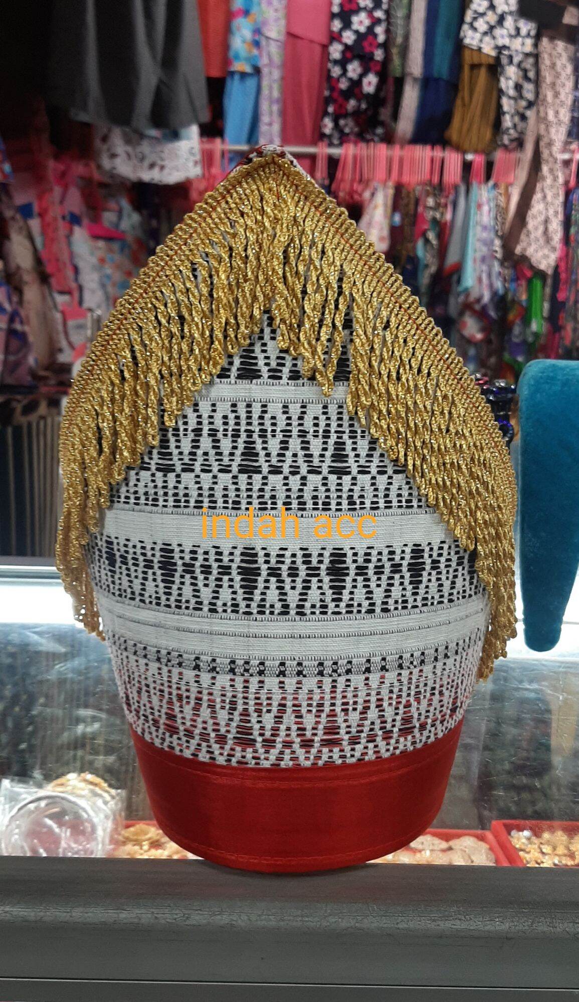 topi penganten pria,adat batak toba,motif ulos ragi hidup/pucca ...