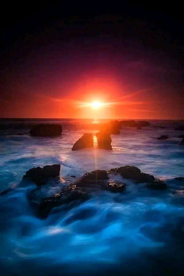 Poster cetak PEMANDANGAN SENJA SORE, lukisan dan hiasan dinding SENJA ...