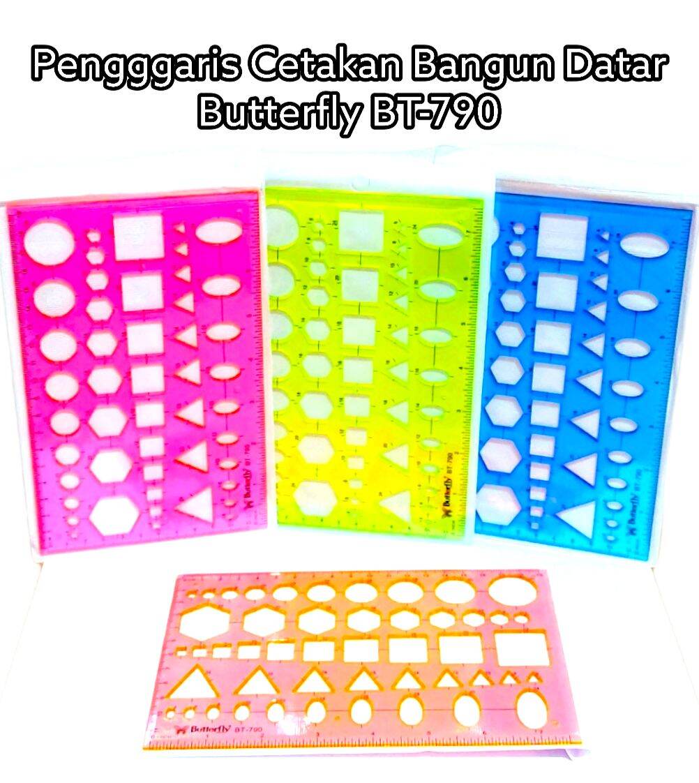 Butterfly Penggaris Bentuk Cetakan Pola Bangun datar BT785 & BT790 ...