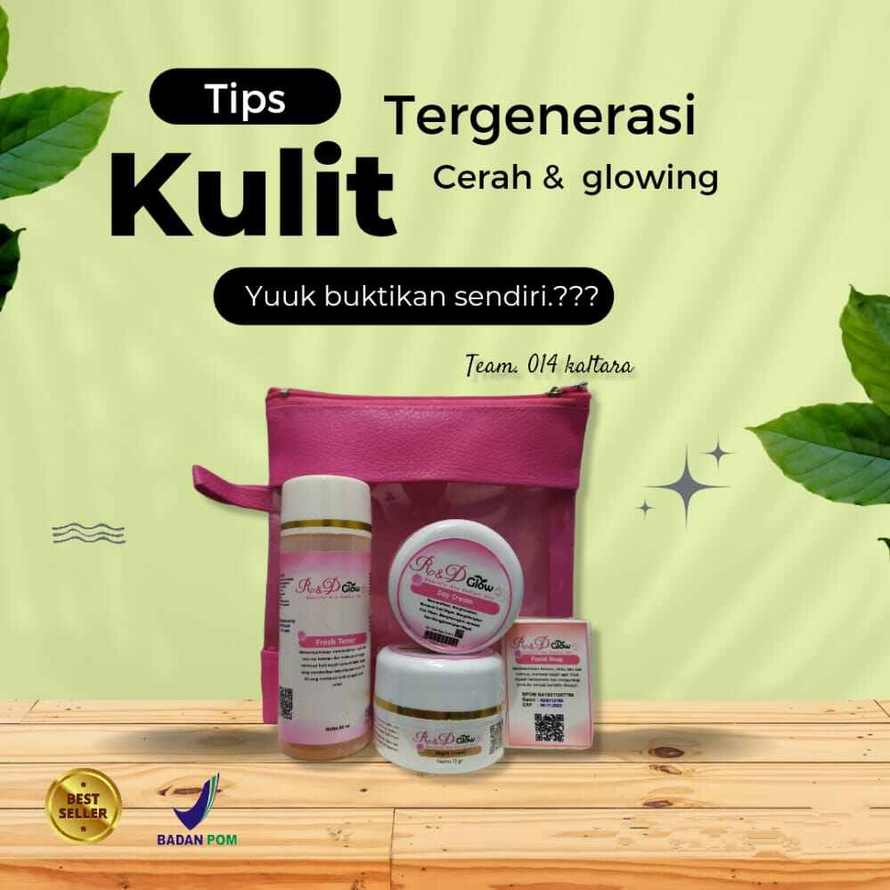 Paket Skin Care R&D glow lengkap Crem serum dan sublok/Suncreen kemasan ...