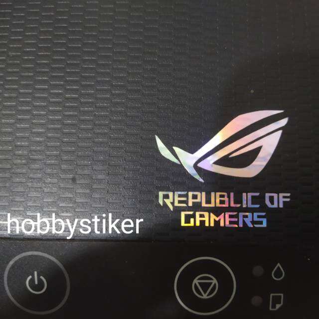 Stiker ROG republic of gamer ukuran kecil untuk hp laptop pc | Lazada ...