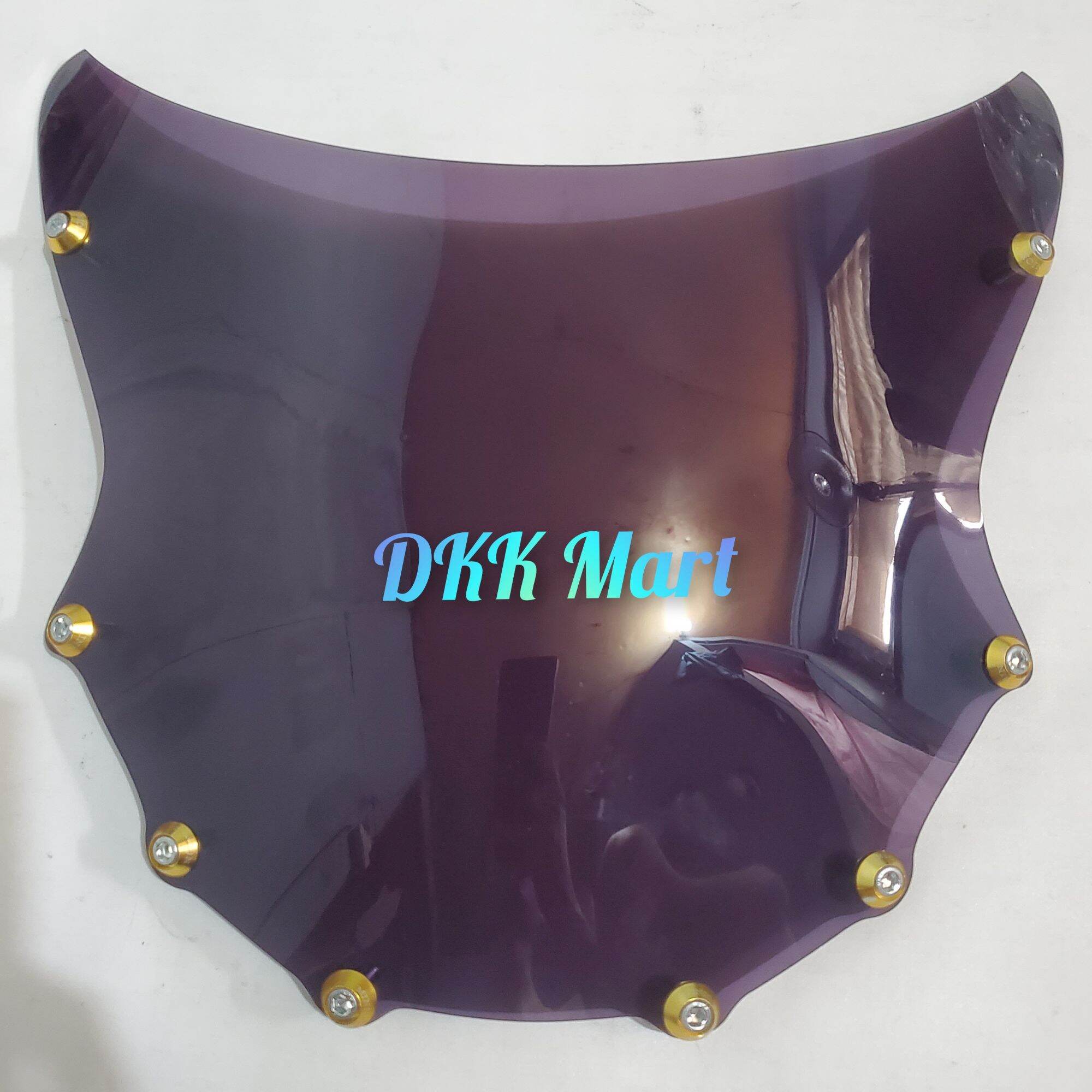 VISOR NINJA RR OLD STANDAR SMOKE PLUS BAUT WINDSHIELD NINJA RR OLD ...